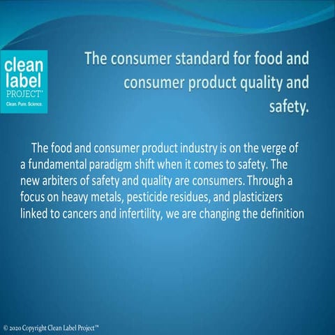 Clean label project | DOC