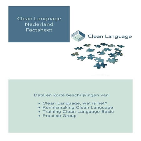 Informatie over Clean Language nederland | PDF