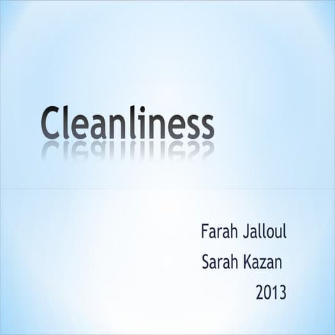 Cleanliness | PPT