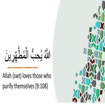 Keeping clean is an essential part of muslim faith | PPT | Free Download