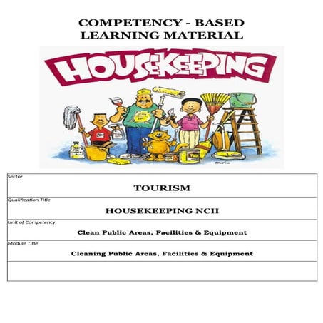 HOUSEKEEPING NC II - CBLM | PDF