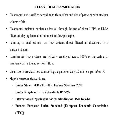 clean rooms and its classification .pptx