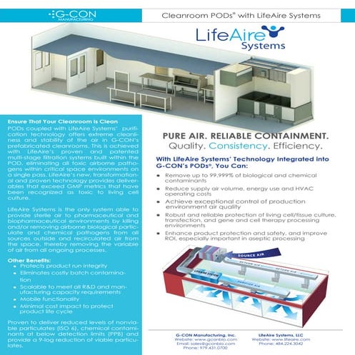 Cleanroom PODs with LifeAire Systems | PDF