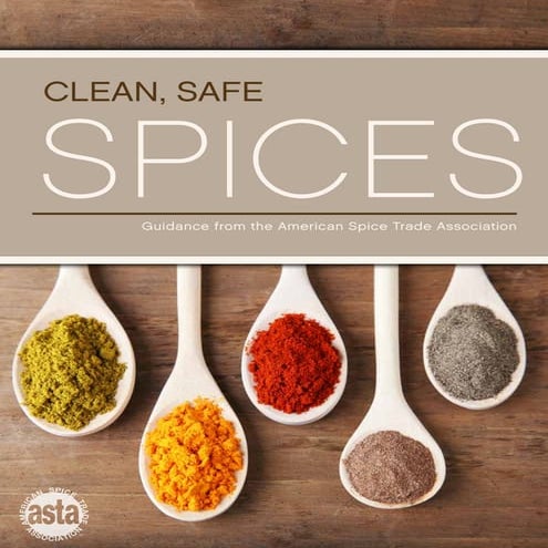 Clean, safe spices asta guidance | PDF