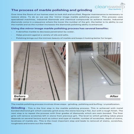 The Process of marble polishing and grinding | PDF