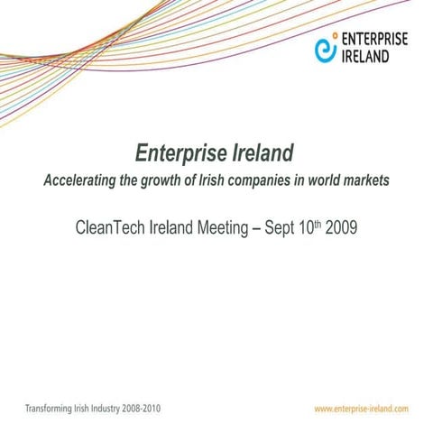 Enterprise Ireland – CleanTech Focus | PPT