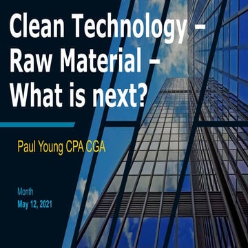 Clean Technology| Search for viable solutions | PPT