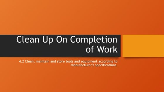 Lesson 2: Performance Preventive Maintenance | PPT