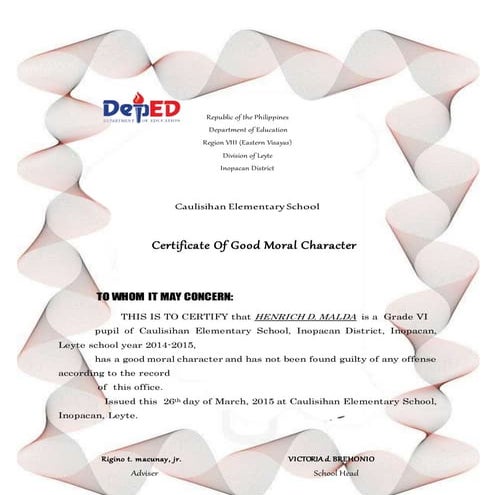 DEPED SCHOOL FORMS COVERPAGE SAMPLE .pptx