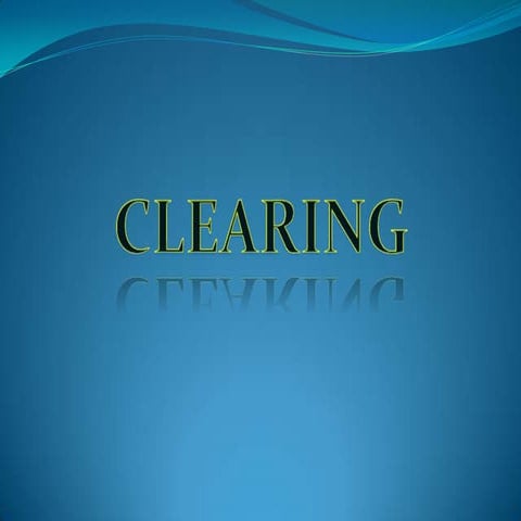 Clearing | PPTX