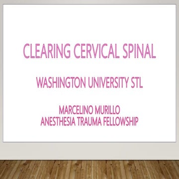 Clearing cervical collar | PPTX