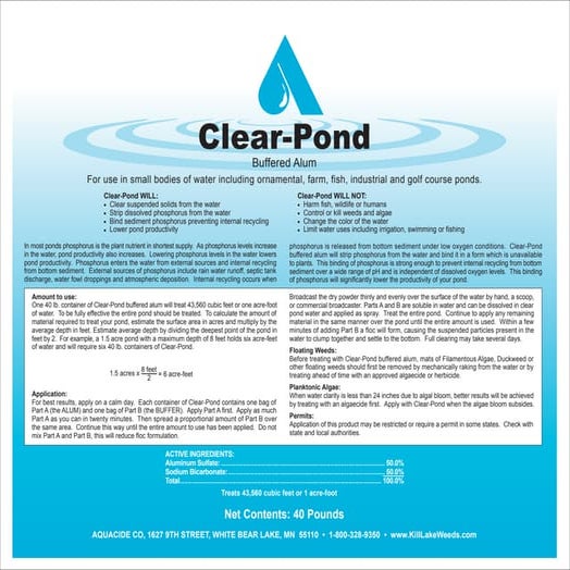 Clear Pond Label | PDF