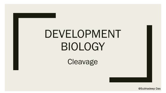 Cleavage, Types of cleavage | PPTX | Biological Sciences | Science