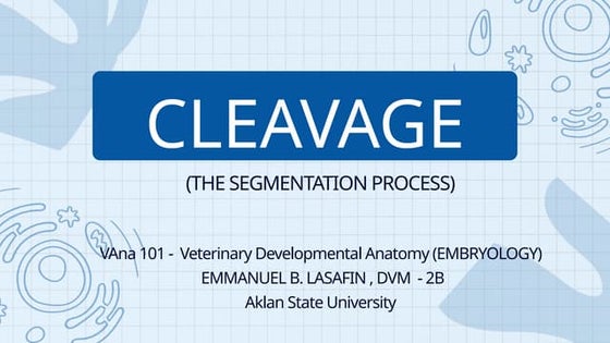 Cleavage, Types of cleavage | PPT