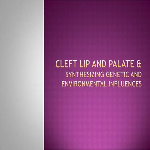 Cleft lip | PPTX