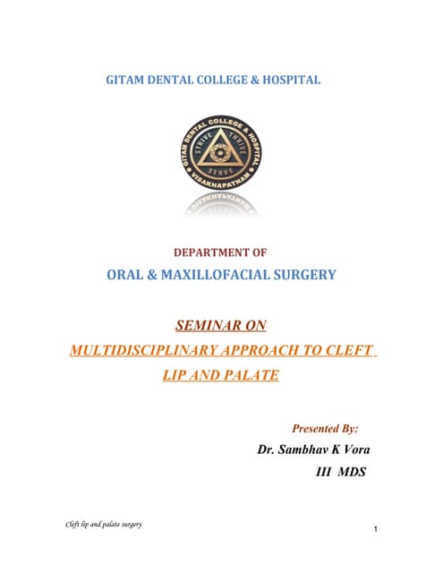 Tessier classification for orthodontist by Almuzian | PDF