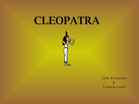 Cleopatra | PPT | Death, Injury, or Military Conflict | Sensitive Topics