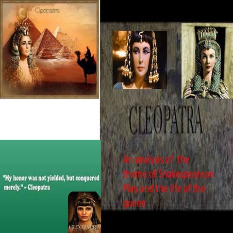 Cleopatra the life of an Egyptian Queen | PPTX