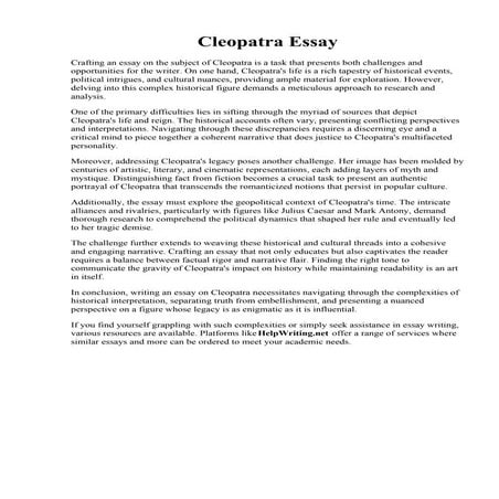 Example Of Rough Draft Essay | PDF