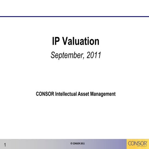 IP Valuation | PPTX