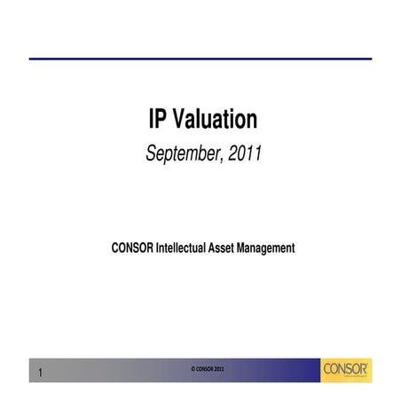 Intellecual Property Valuation | PDF