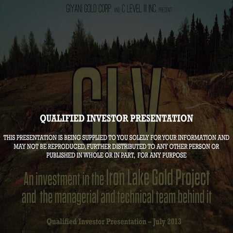 C Level III - Accredited Investor Presentation | PPT