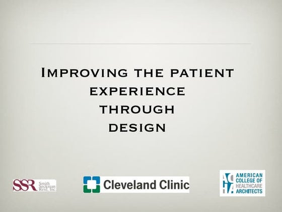Cleveland Clinic Design Brief | PDF | Healthcare Industry | Industries