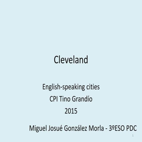 Cleveland usa | PDF
