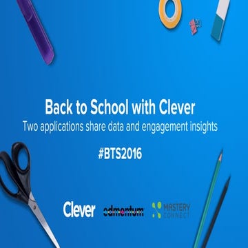 Back to School with Clever #BTS2016 for applications | PPT