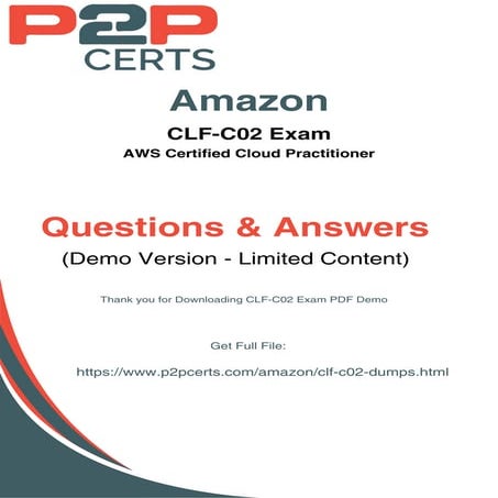 "Your Ultimate Guide to Passing the Amazon CLF-C02 Exam with P2PCerts ...