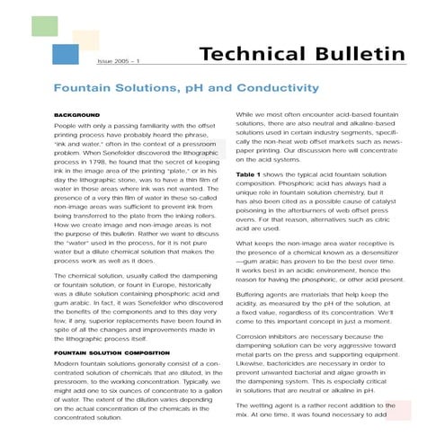 Dampening Solutions in Offset Printing | PPTX