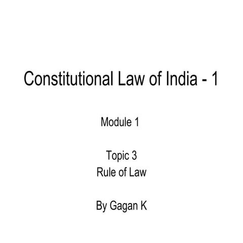 rule of law | PPT