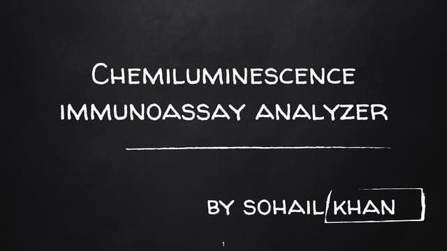 Chemiluminescence Immunoassay (CLIA) Technique | PPT