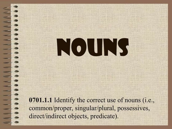 Nouns ppt | PPT