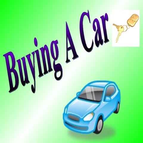 How To Buy A Used Car | PPT