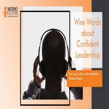 Wise Words About Confident Leadership | PPT