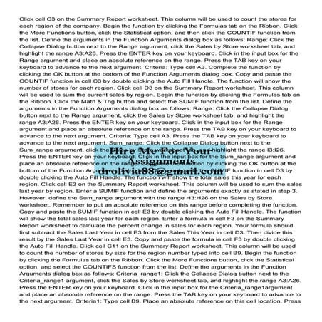 Click cell C3 on the Summary Report worksheet This column w.pdf