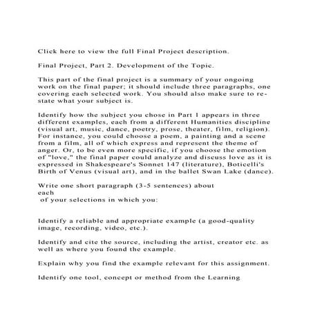 Click here to view the full Final Project description.Final .docx