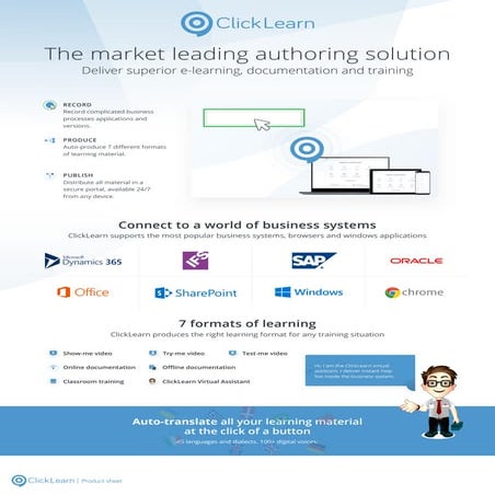 Clicklearn productsheet | PDF