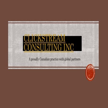 Clickstream Consulting Inc | PPT