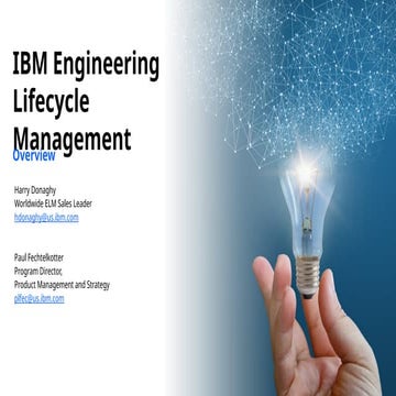 IBM Engineering Lifecycle Management L1 - Client Presentation | PPTX