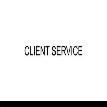 Client Service 101 | PPTX