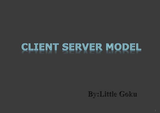 Client Server Architecture Ppt