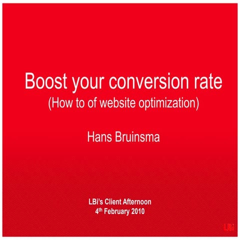 Boost Your Conversion Rate | PPTX