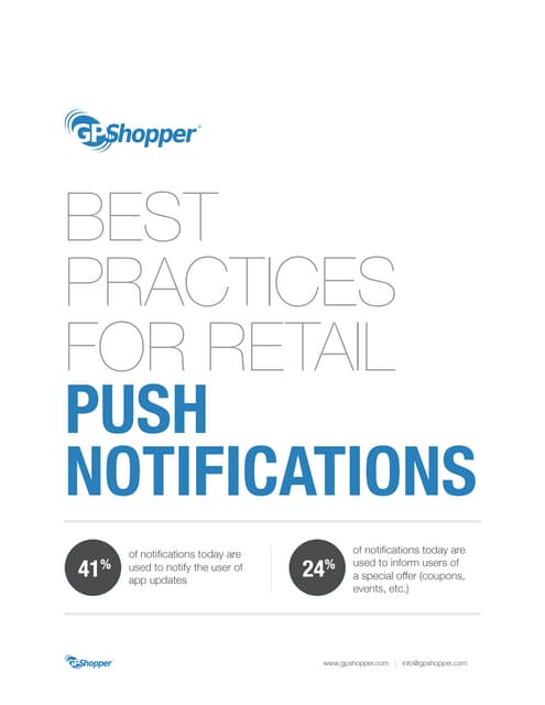 Best Practices For Push Notifications Pdf Technology And Computing