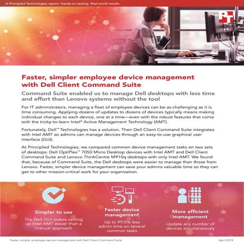 Faster, simpler employee device management with Dell Client Command ...