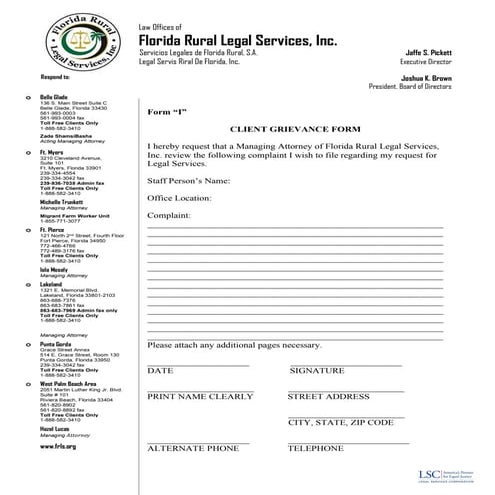 Client Complaint Forms 2023 | PDF