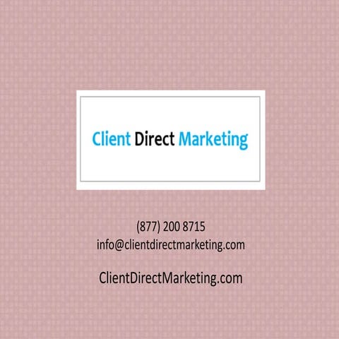 Client Direct Marketing Traffic Metrics System PowerPoint | PPT