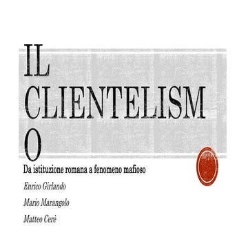 Clientelismo | PPTX