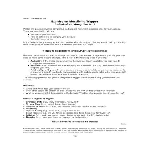 Client handout 4_6_exercise_on_identifying_triggers | PDF
